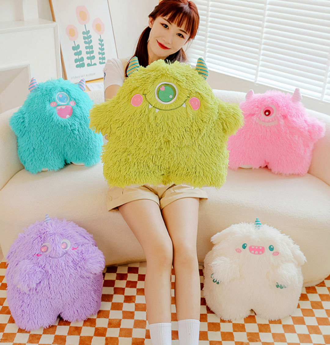 Cute Furry Monster Plush 45cm – Midori Gifts