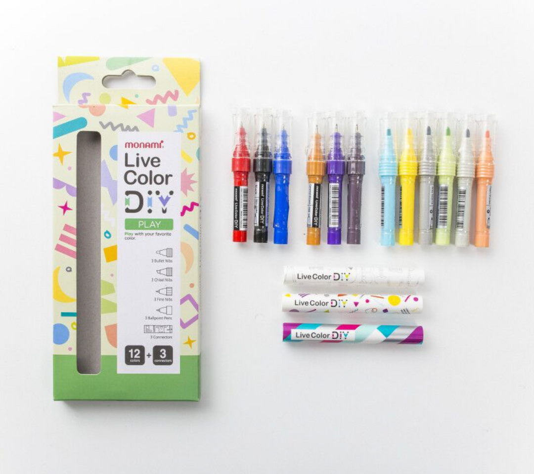 Monami Live Color Double End DIY Highlighter Marker Set – Midori Gifts