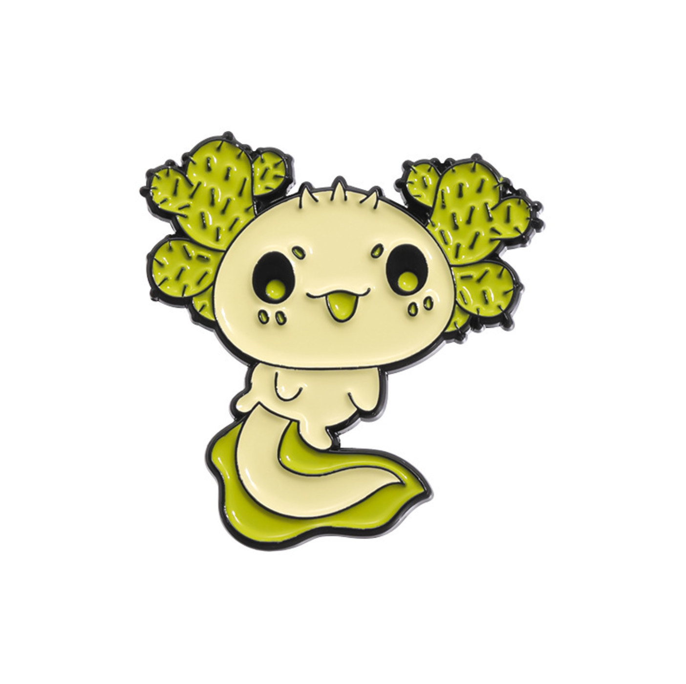 Cactus Axolotl Pin – Midori Gifts