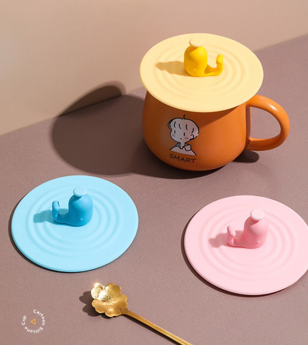 Whale Silicone Cup Lid – Midori Gifts