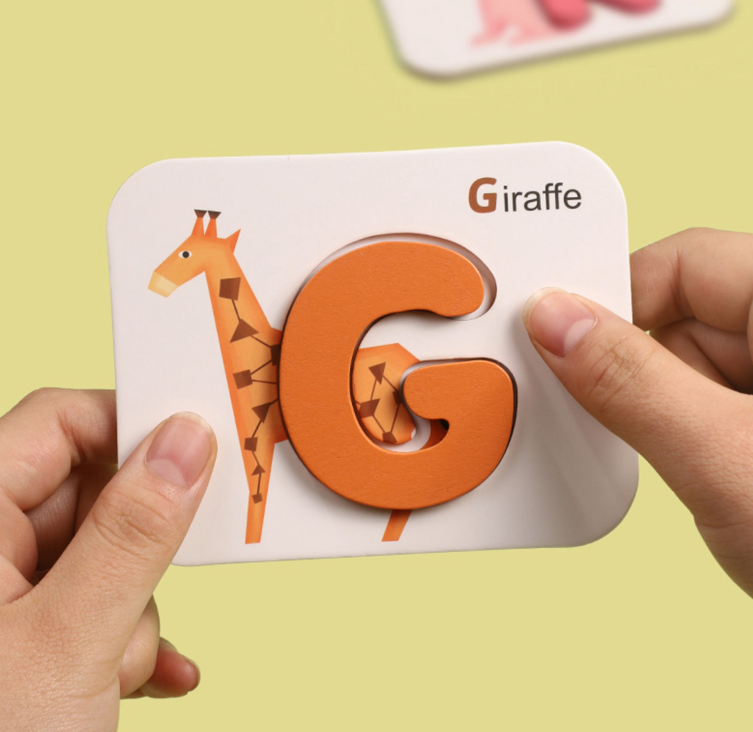 Wooden Alphabet Pair Cards – Midori Gifts