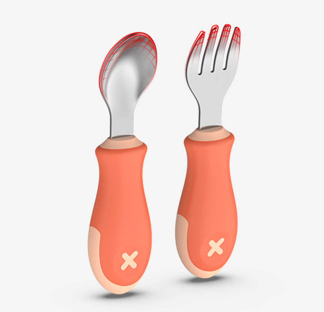 Stainless Steel Short Fork and Spoon – Midori Gifts